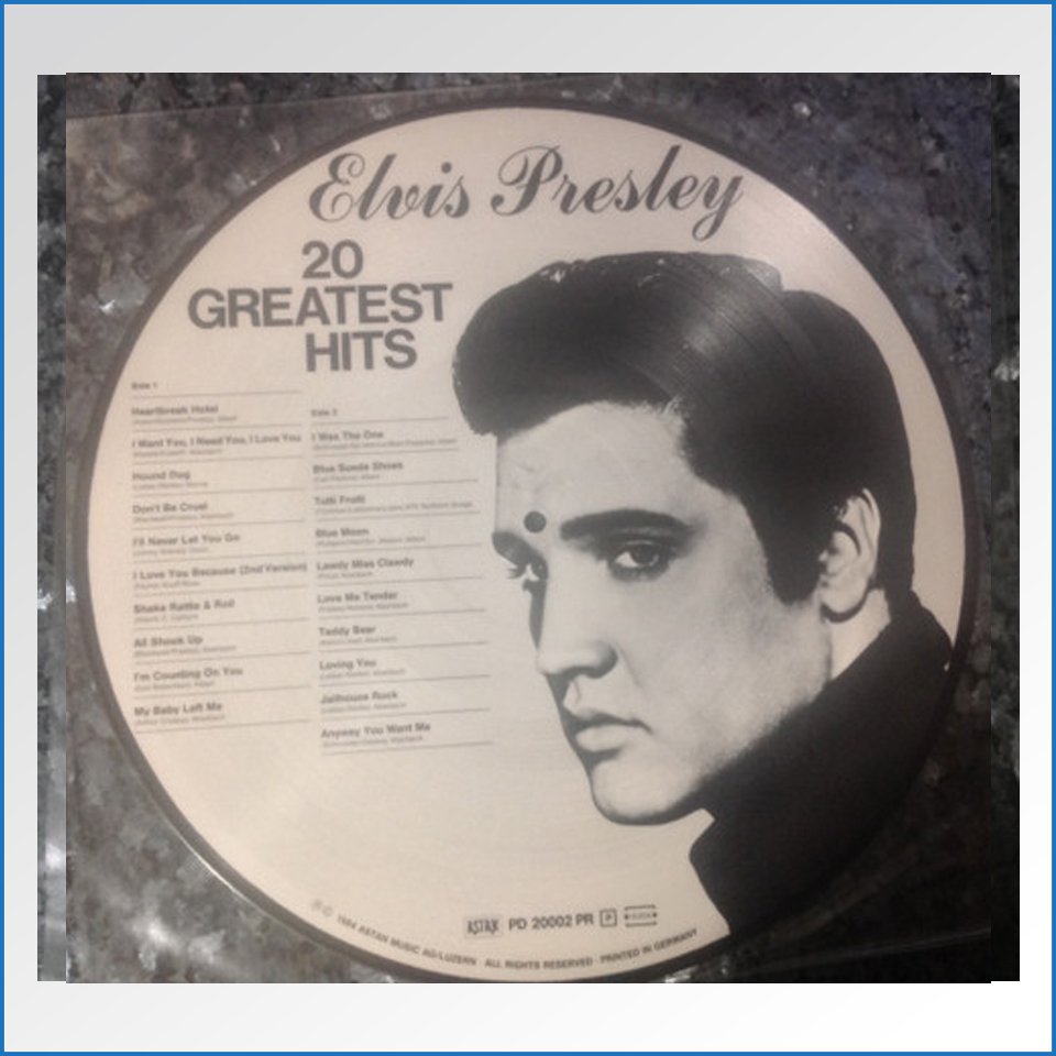 Elvis 20 Greatest Hits Picture Disc - TCB SHOP